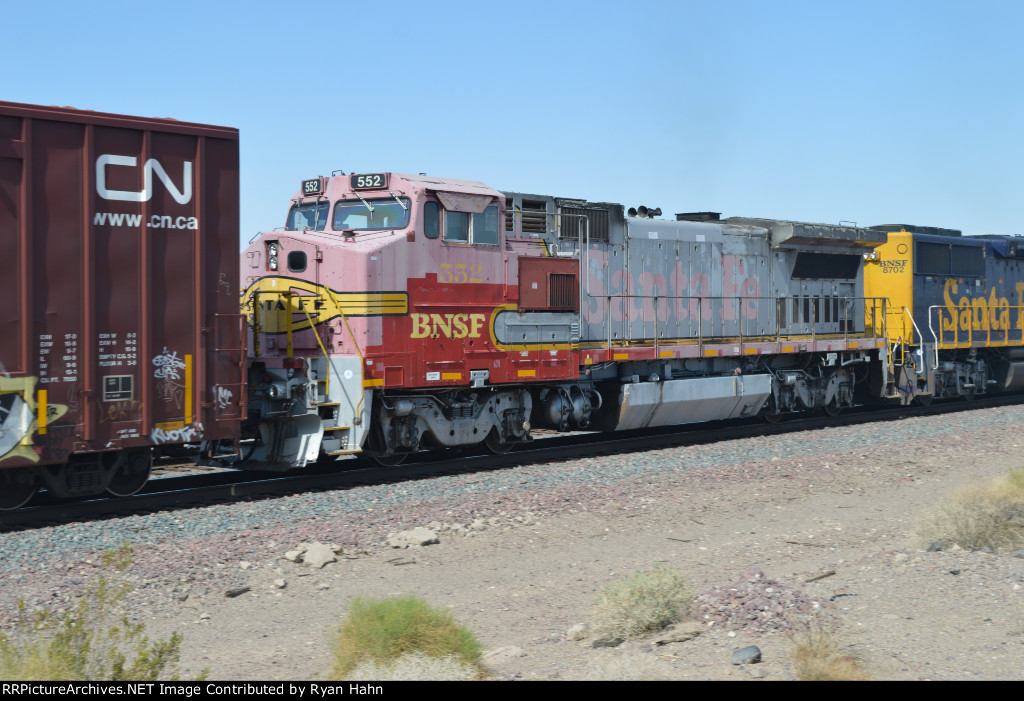 BNSF 552 Trailing the Cadiz Local East of Ludlow